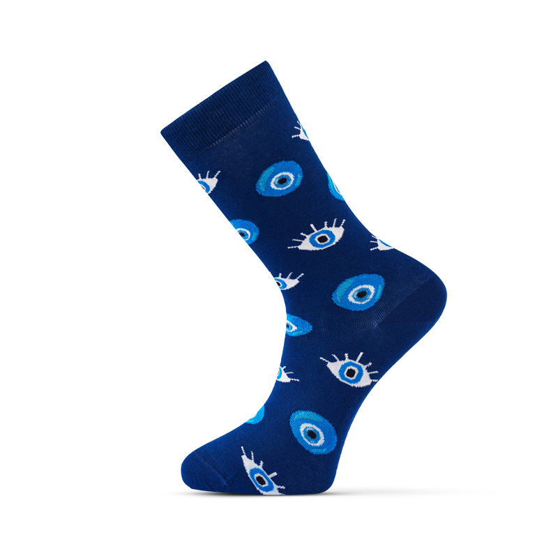Devil eye blue socks - Corabb. | Socks brand of Azerbaijan